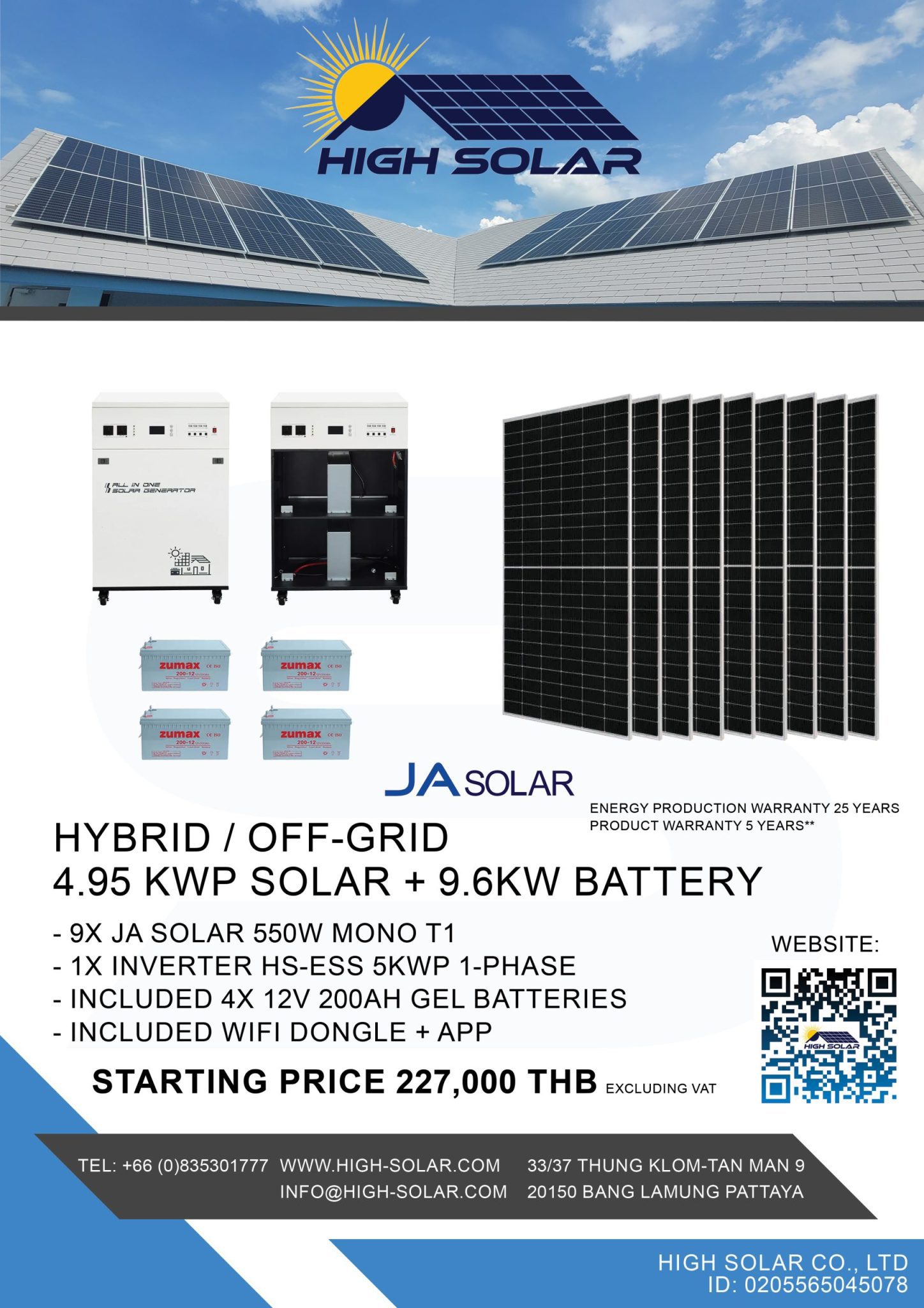 Off-grid PV installations | High Solar Pattaya
